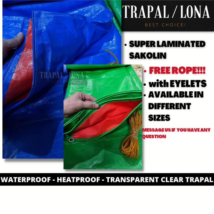 6ft x 8ft SUPER LAMINATED SACKOLIN - DUMP TRUCK COVER - FURNITURE COVER ...