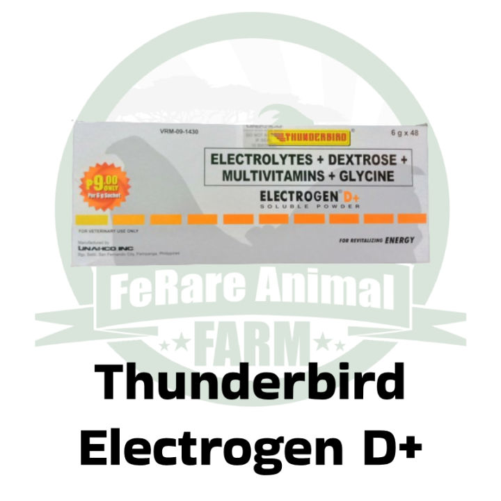 Electrogen D+ 20g/6g Soluble Powder Thunderbird | Lazada PH