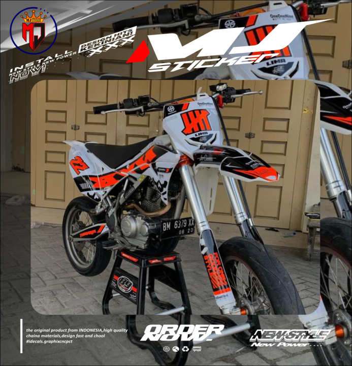 0014 DECAL STICKER KLX BF DESAIN TERBARU KEREN BEBAS COSTUM | Lazada ...