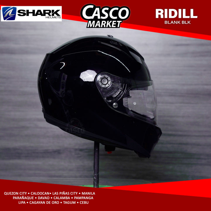 SHARK RIDILL 1.2 BLANK/PLAIN FULLFACE DUAL VISOR MOTORCYCLE HELMET ...