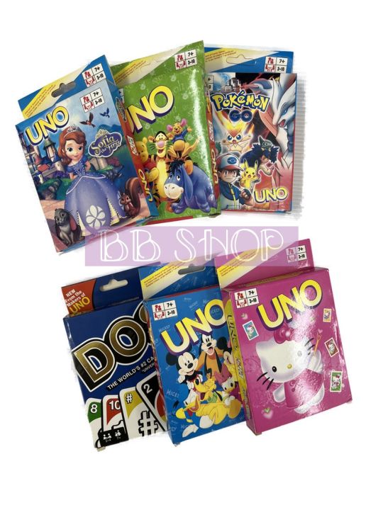 DOS UNO Playing Card Cartoon UNO Playing Card | Lazada