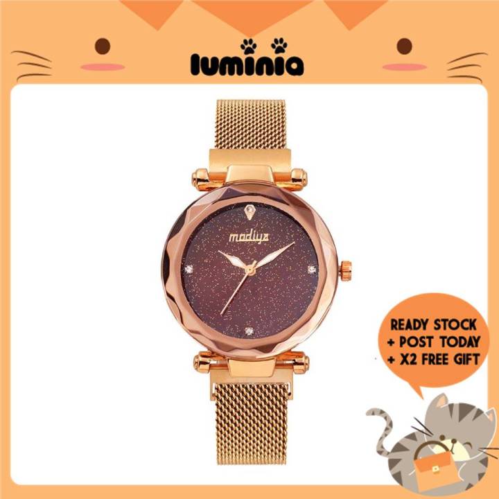 READY STOCK LUMINIA MALAYSIA - MODIYA Watch Four-Diamond Star Magnet ...
