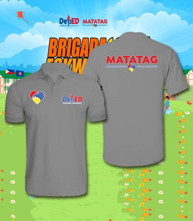 NEW Design DepED MATATAG polo shirt I front and back print polo shirt I ...