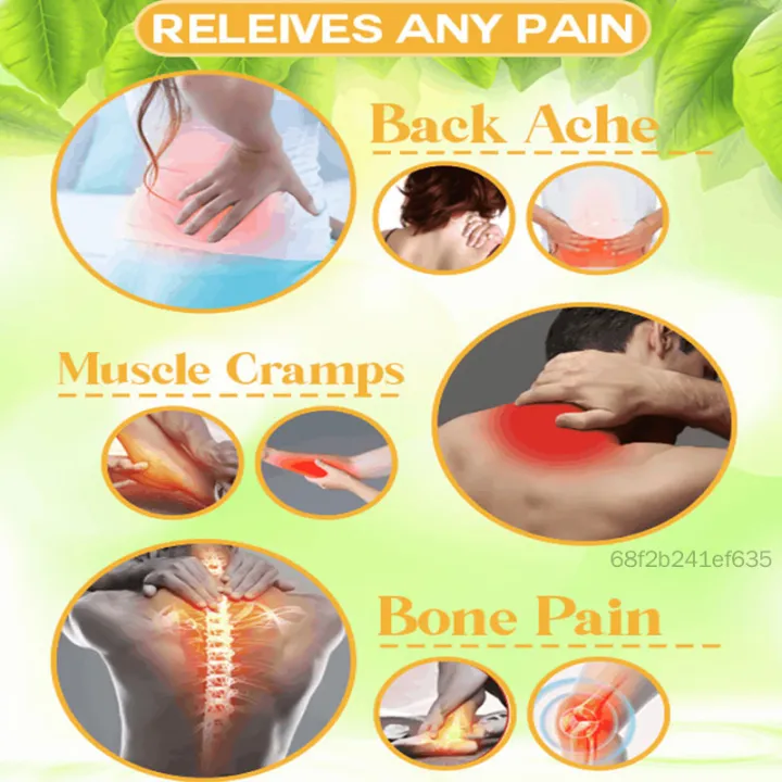 Instant Pain Relief Herb Oil Soothes Back Joints Muscle Pain Body Care ...
