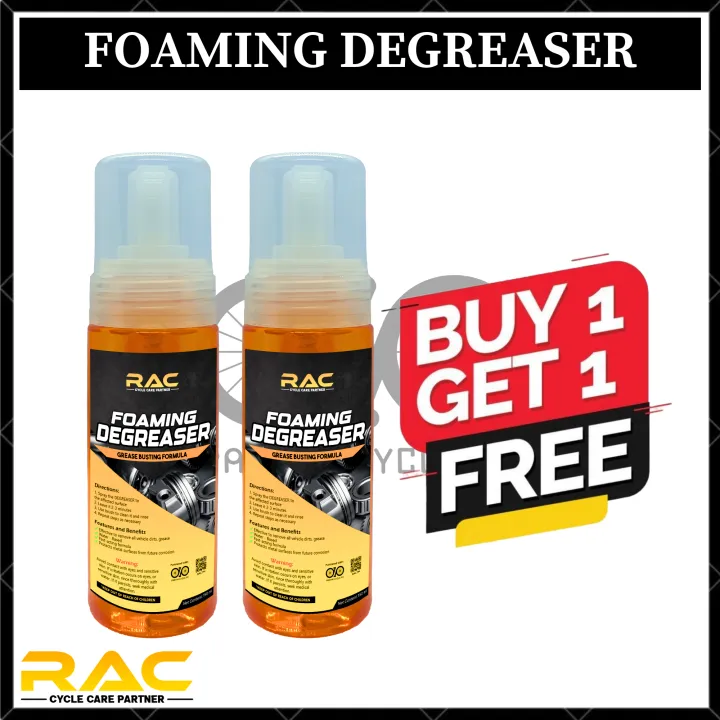 2Pcs RAC Bike/Motorcycle Foaming Degreaser 150ml | Lazada PH