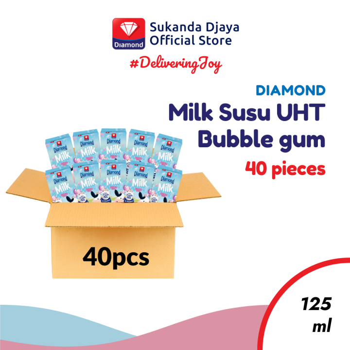 Diamond Milk Susu UHT Bubble Gum 125 Ml - 1 Karton | Lazada Indonesia