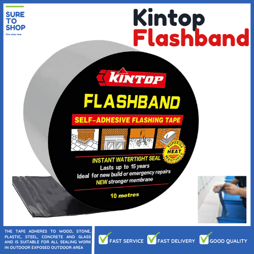 10M New High Quality Kintop Flashband Tape For Roof And Leak Repair - Aluminum Coating Flashing ...