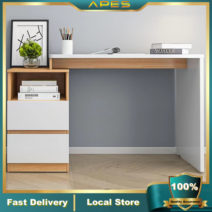 APES Computer Table For 2 Monitor L Shaped Computer Table Home Office ...