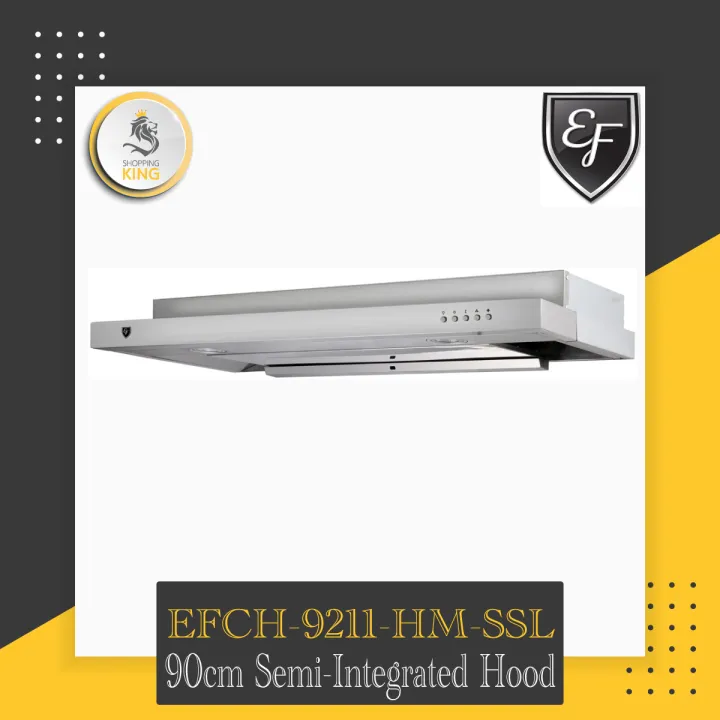 EF - SEMI INTEGRATED HOOD, 90CM - EFCH 9211 HM SS | Lazada Singapore