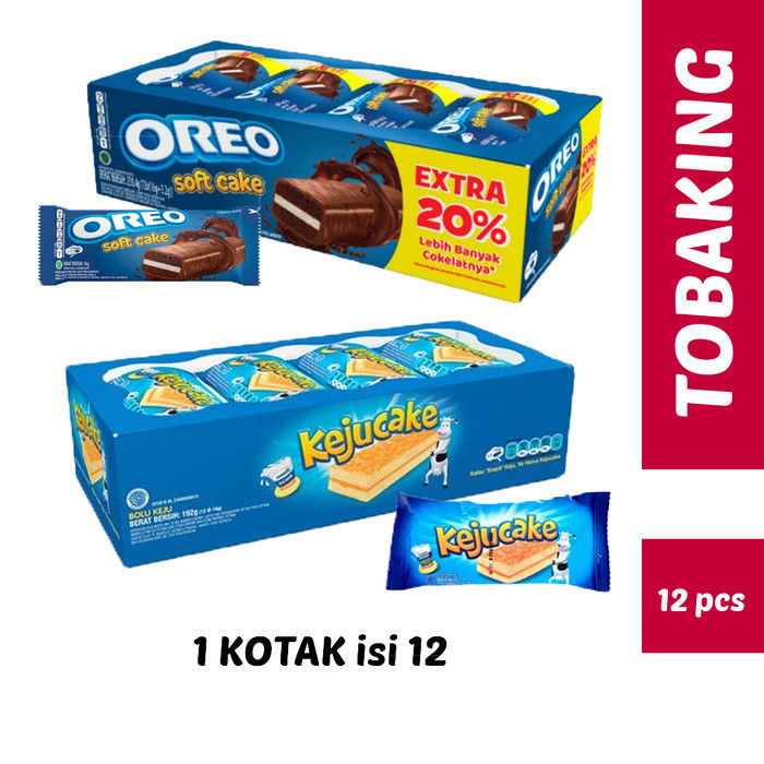 Oreo Soft Cake / Keju Cake isi 12 Bolu Softcake Kejucake | Lazada Indonesia
