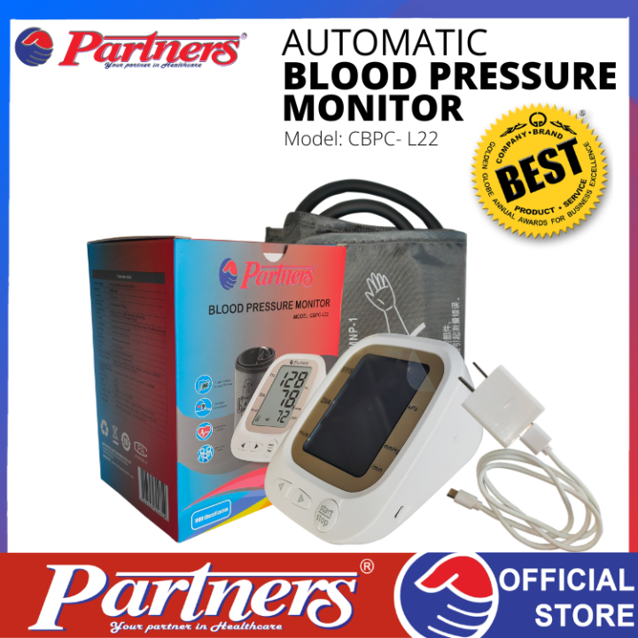 PARTNERS DIGITAL BLOOD PRESSURE MONITOR Model: CBPC-L22 (Talking ...