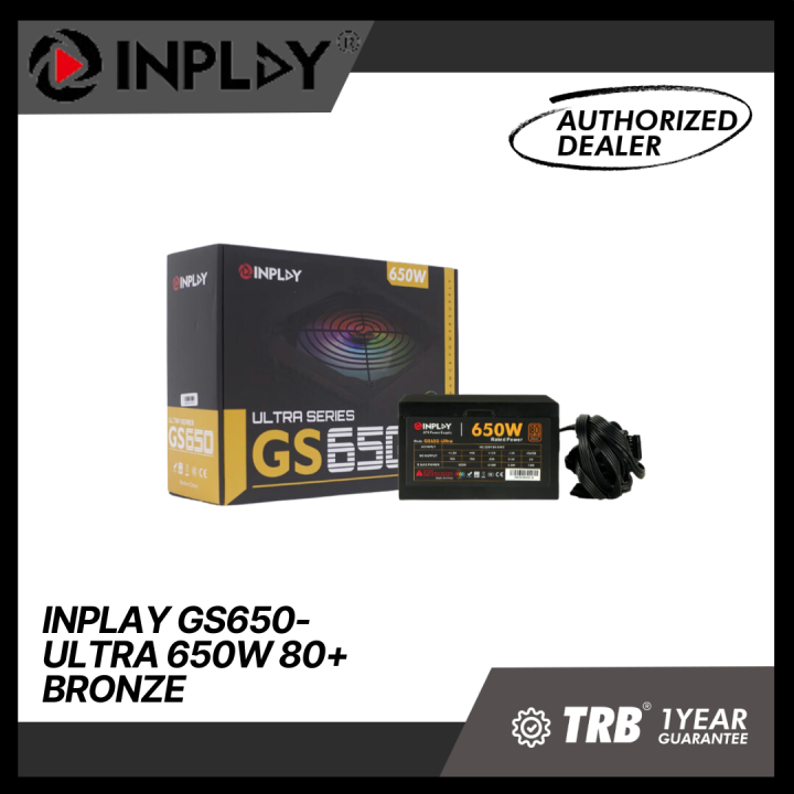 INPLAY GS650-ULTRA 650W 80+ BRONZE | Lazada PH