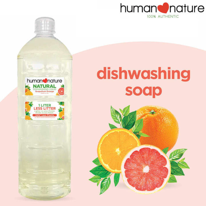 Human Heart Nature Grapefruit-Orange Dishwashing Liquid 1L | Lazada PH