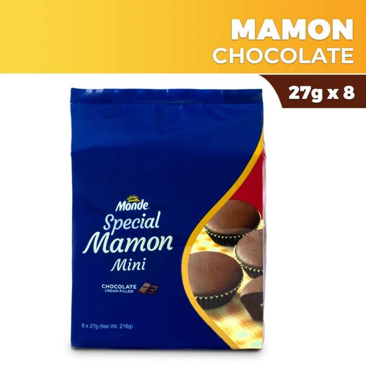 Monde Special Mamon Mini Chocolate Cream-filled 27g x 8 | Lazada PH