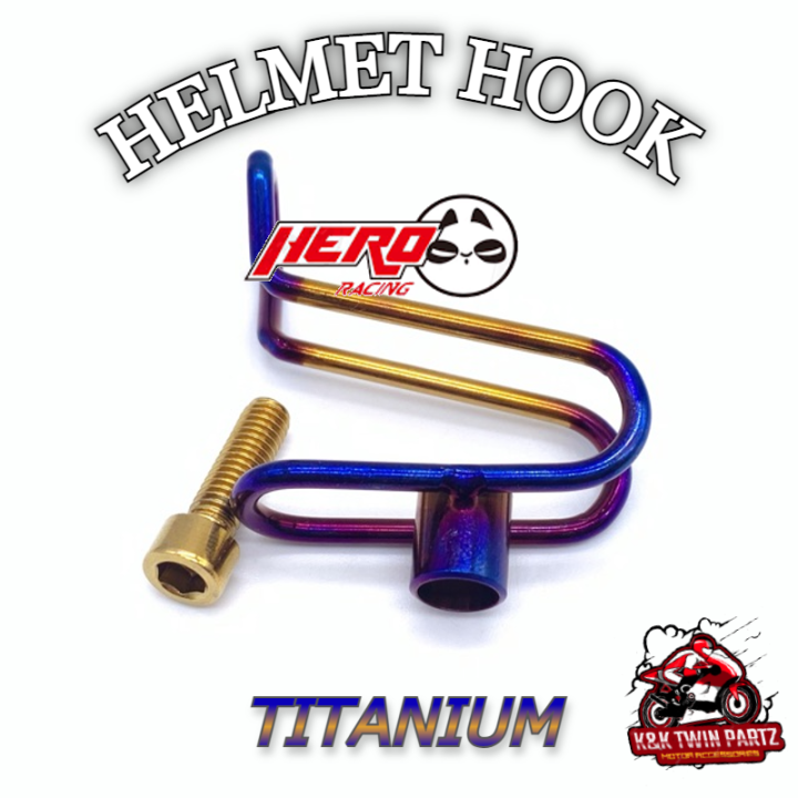 Yamaha MIO GRAVIS 125 | HANGER STAINLESS HELMET HOOK TITANIUM ...