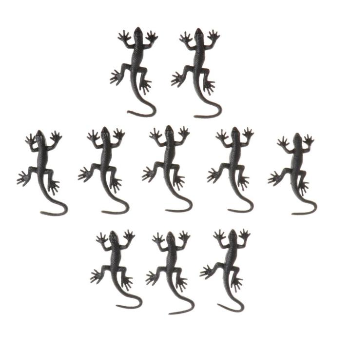 LazaraToy 10 Pieces Vivid Soft Rubber Lizard Figure Zoo Reptile Toy ...