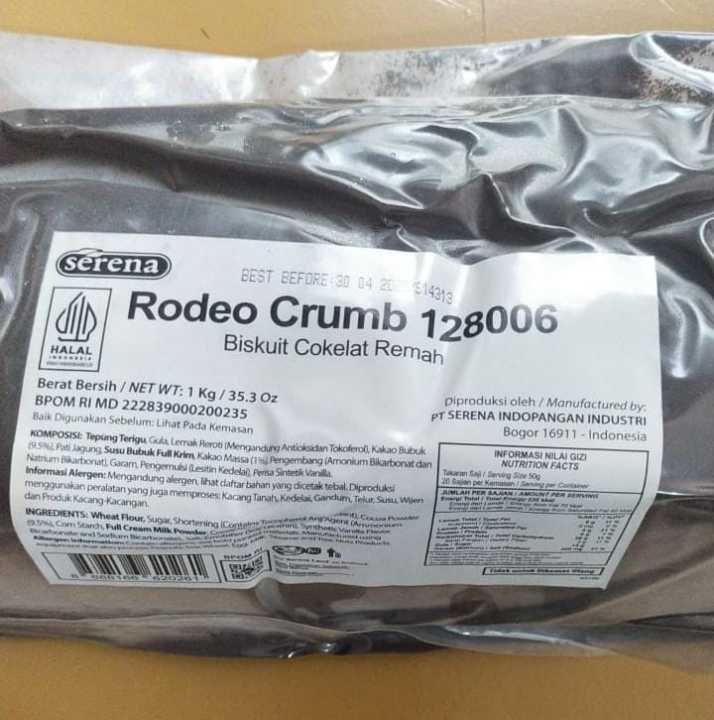 Serena Rodeo Cookie Crumb Crumble Biskuit Coklat Remah HALUS 1KG ...