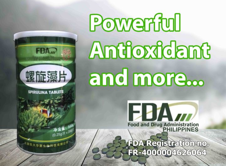 FDA Approved Spirulina 2000 Tablets in Can | Lazada PH