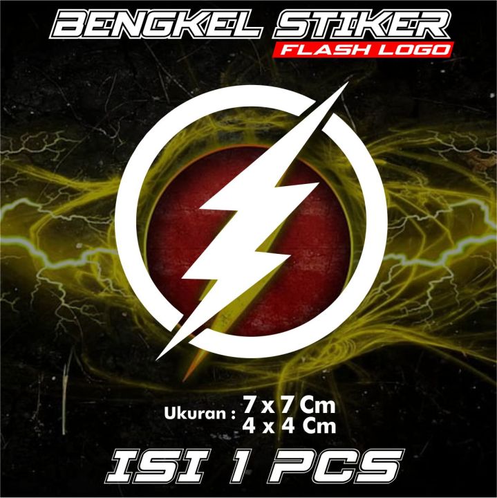 STICKER STIKER CUTTING VIRAL PETIR BULAT HALILINTAR BULAT BLEDEK KEREN ...