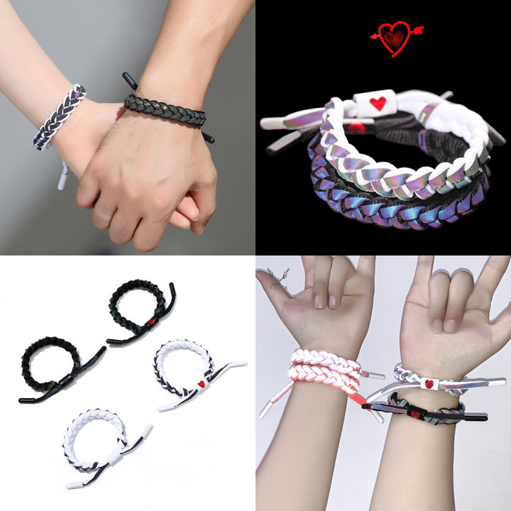 [YAN K] Couple Bracelet Braided String Adjustable Lucky Bracelet For ...