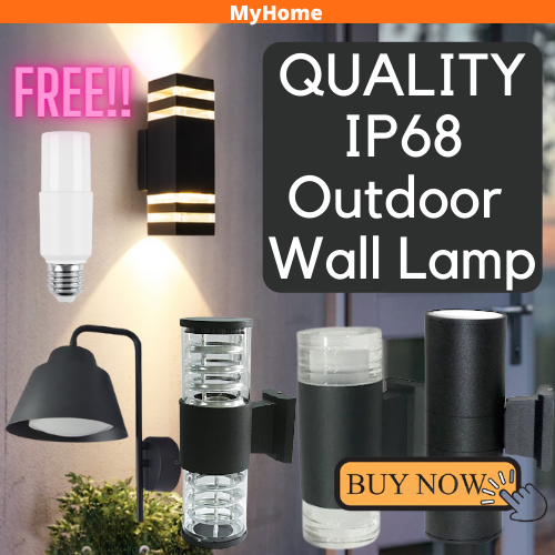 IP68 Outdoor Waterproof LED Wall Pillar Bulb Lamp Aluminium Garden ...