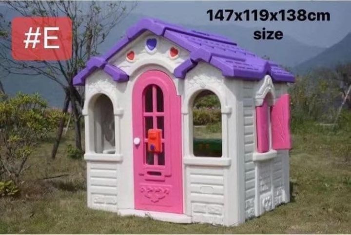 BIG Playhouse Fantasy Fairy Tale Castle Tent Pink Princess Game House ...