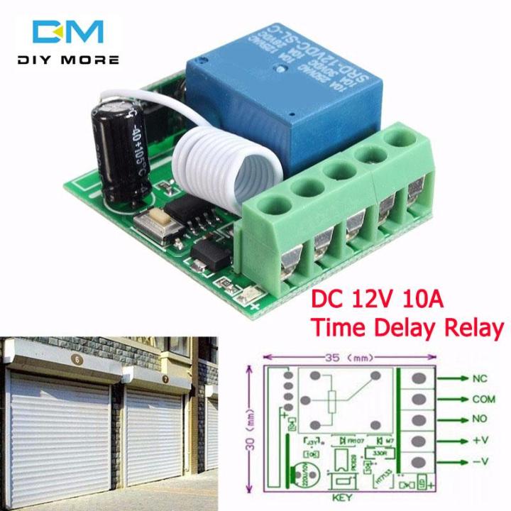 Original diymore Dc 12v 10a time delay relay switch 433mhz 315mhz rf ... Original diymore Dc 12v 10a time delay relay switch 433mhz 315mhz rf ...
