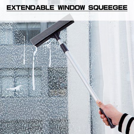 Aluminium Handle Glass Window Wiper Window Cleaner Sponge (Adjustable ...