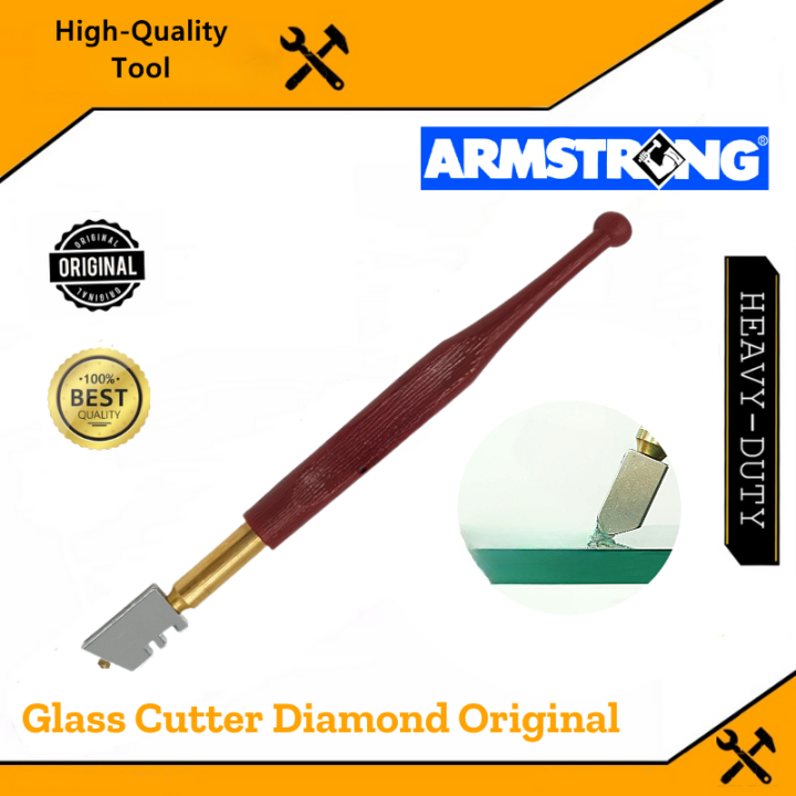 Armstrong Glass Cutter Diamond Tip Original Heavy Duty Glass Cutting ...