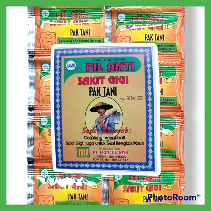 Obat Sakit Gigi Pak Tani Pil Gusi Abuh | Lazada Indonesia