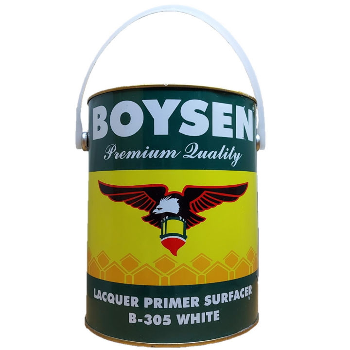 Boysen Lacquer Primer Surfacer White B-305 - 4L | Lazada PH