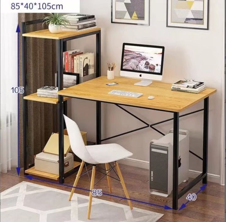 STVN Computer Desk Bookshelf Combination Table Desktop Desk Home Office ...