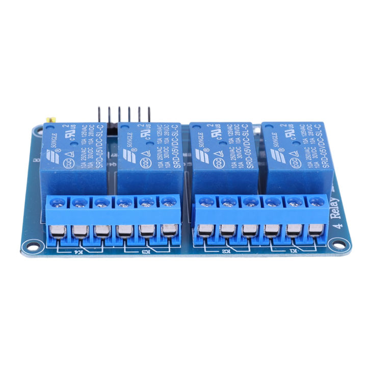 5V 12V 4-Channel Relay Module with Optocoupler Relay 4 Channel Relay ...