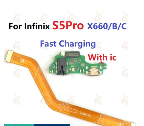 บอร์ดชาร์จสำหรับ Infinix S5 Pro เมนบอร์ดหลัก Borad X660เฟล็กซ์ X660C ...