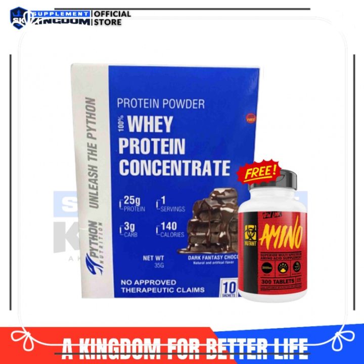 Python Nutrition - Whey Protein Concentrate | 25g Protein per serving | Lazada PH