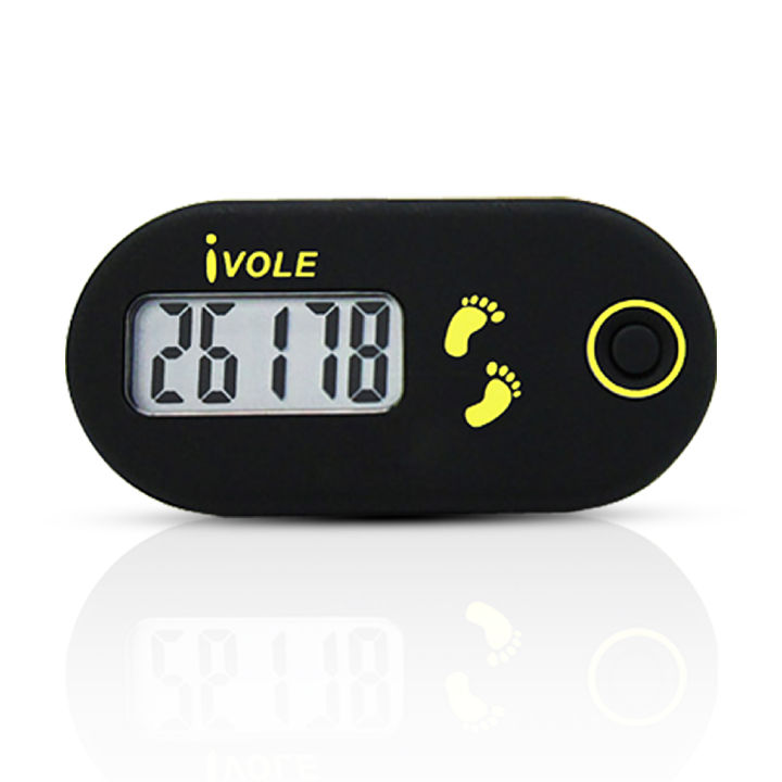 Ivole Digital Step Pedometer Plastic Portable Walking Running Clamp ...