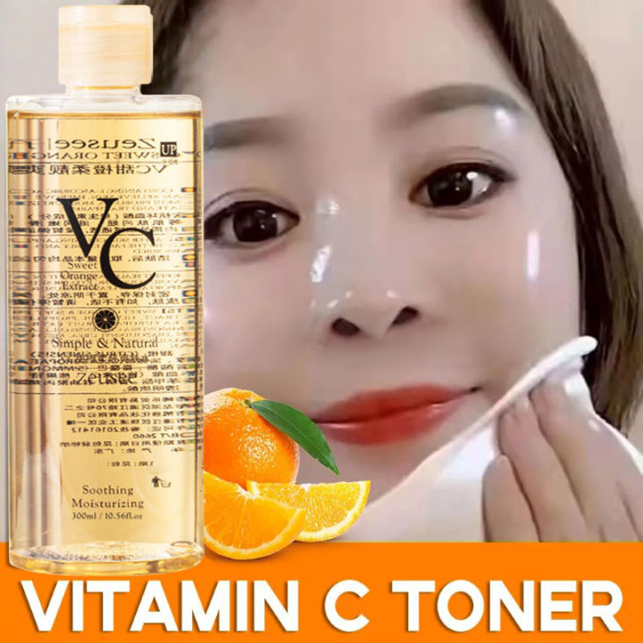 300ml Vitamin C Toner Intensive Whitening Toner Essence Remove Acne Pimple Marks Skin