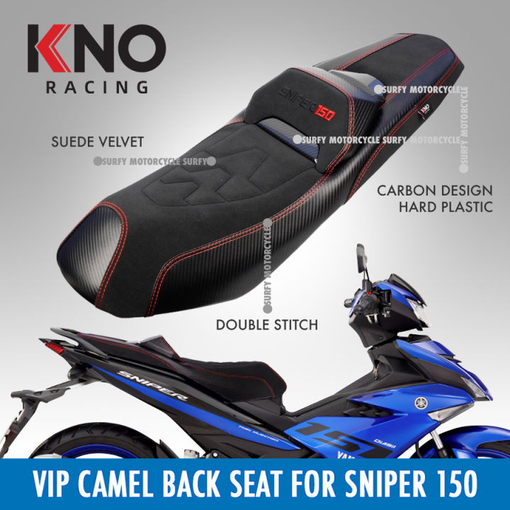 KNO Sniper 150 VIP Camel Back Seat Suede And Leather Embroid Logoa And ...