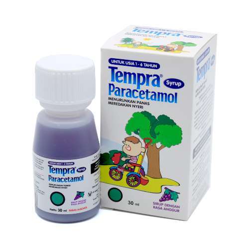 Tempra syrup paracetamol 2-6 tahun 30 ml - meredakan demam sakit gigi ...
