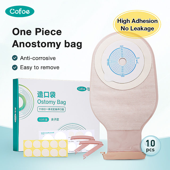 Cofoe Colostomy Stoma Bag 20-60mm Cut Size Drainable one-piece System ...