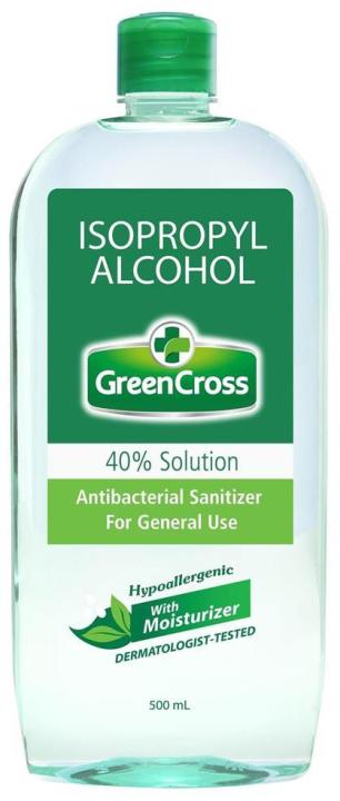 Green Cross Alcohol Isopropyl Moisturizing 40% 500ml | Lazada PH