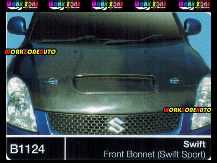 B1124 Suzuki Swift Fiber Front Bonnet (Swift Sport) Body kit Bodykit ...