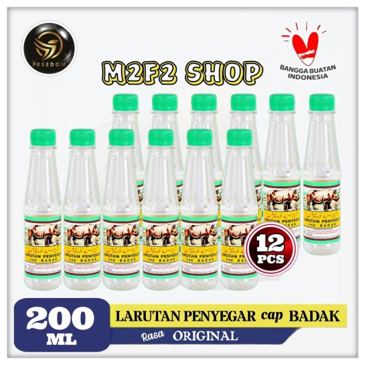 Larutan Penyegar Cap BADAK Original Botol Pet - 200 ml (Kemasan 12 Pcs) | Lazada Indonesia