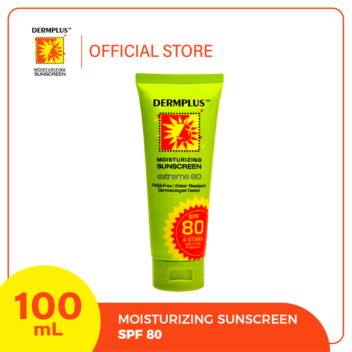 SPF 80 100ML DERMPLUS MOISTURIZING SUNSCREEN | Lazada PH