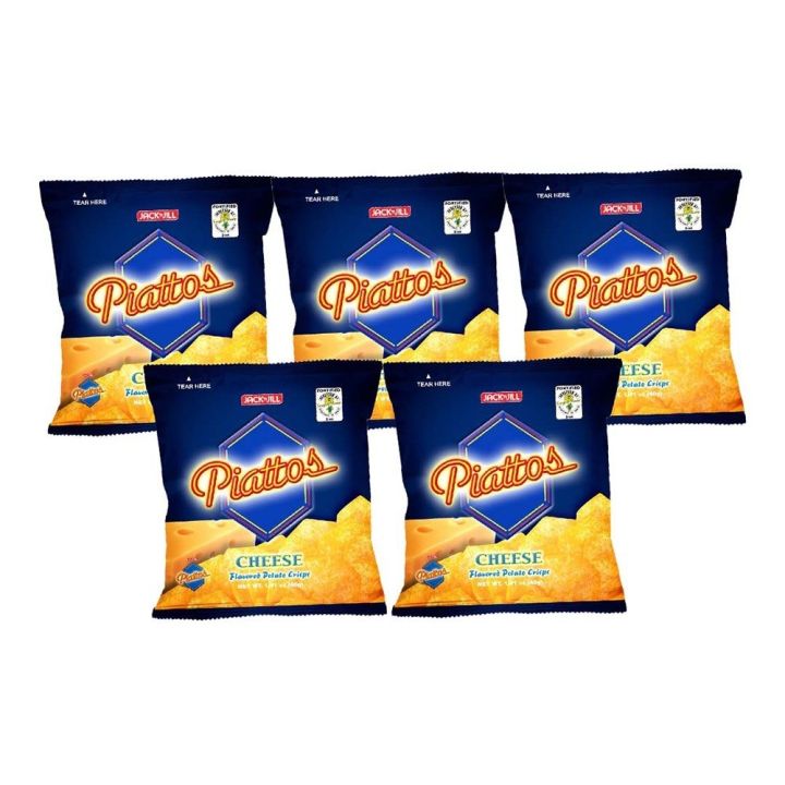 Piattos Cheese Flavored Potato Crisps 38g - 5 packs | Lazada PH
