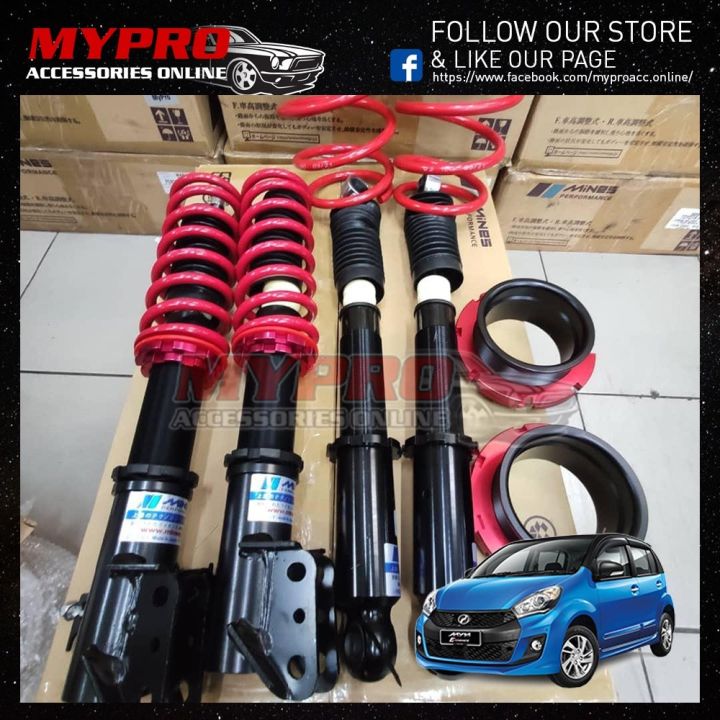 🔥Adjustable🔥🇯🇵PERODUA MYVI 2005-2017 MINES Hi Lo Body shift Adjustable ...