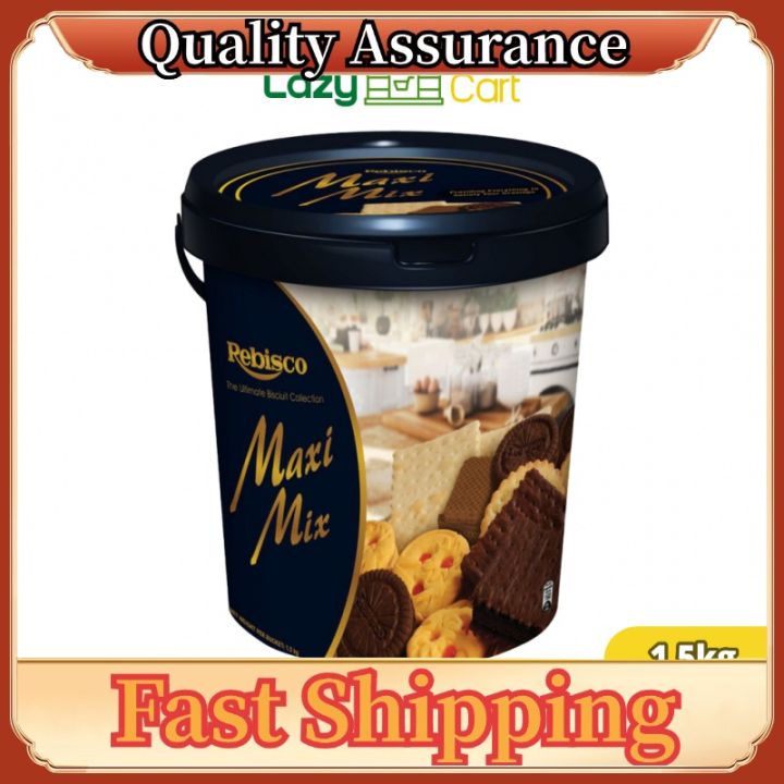 Lazycart Rebisco Tins / Bucket Maxi Mix Biscuits 1.5 kg | Lazada PH