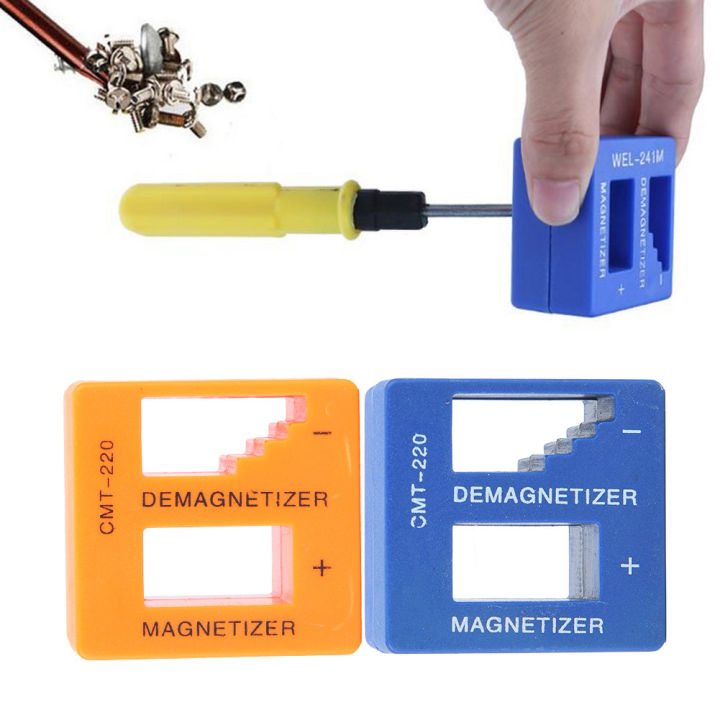 Screwdriver Demagnetizer Magnetization Tool Small Plastic Quick 2 in 1 ...