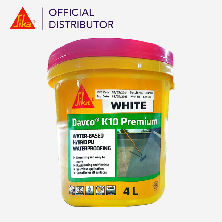 SIKA K10 PREMIUM (Water-based Hybrid PU Waterproofing) - 4L | Lazada PH