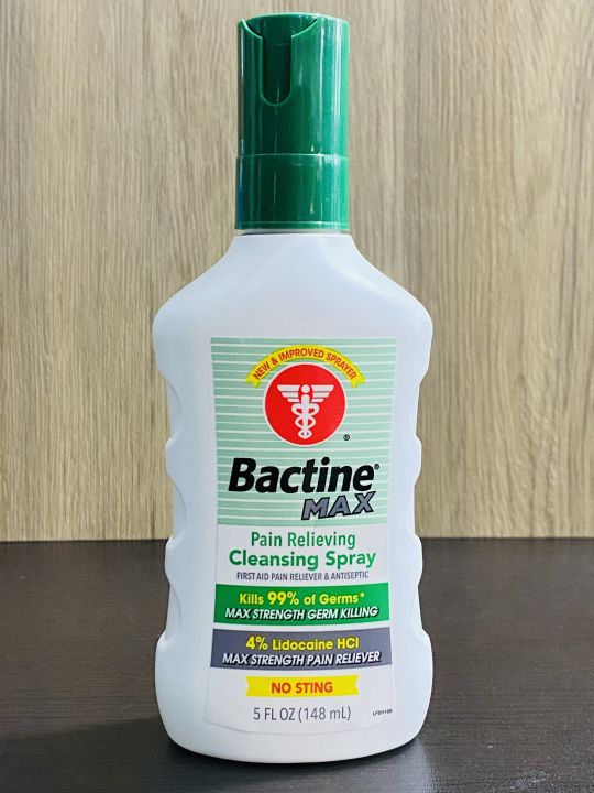 BACTINE MAX PAIN RELIEVING CLEANSING SPRAY 5oz (148ml) | Lazada PH